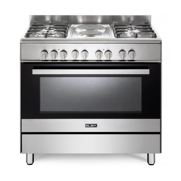 ELBA CLASSIC 90CM 4 BURNER GAS COOKER WITH 2 ELECTRIC PLATES AND ...