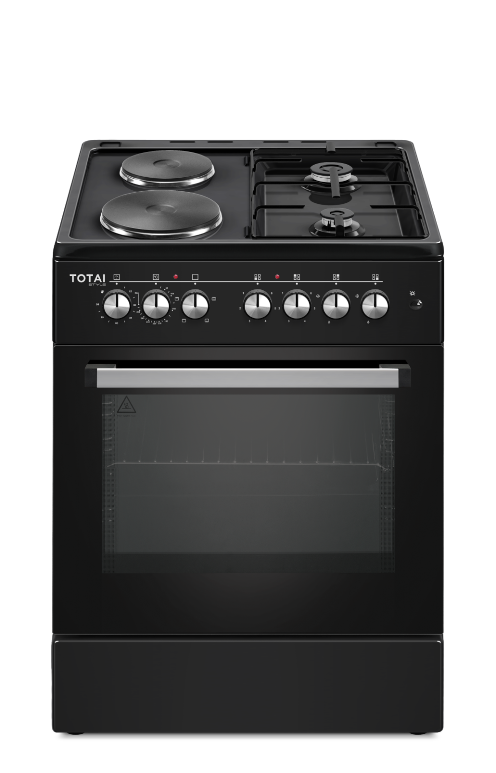 TOTAI TS 60CM 2 GAS BURNER AND 2 ELECTRIC PLATE STOVE WITH ELECTRIC ...