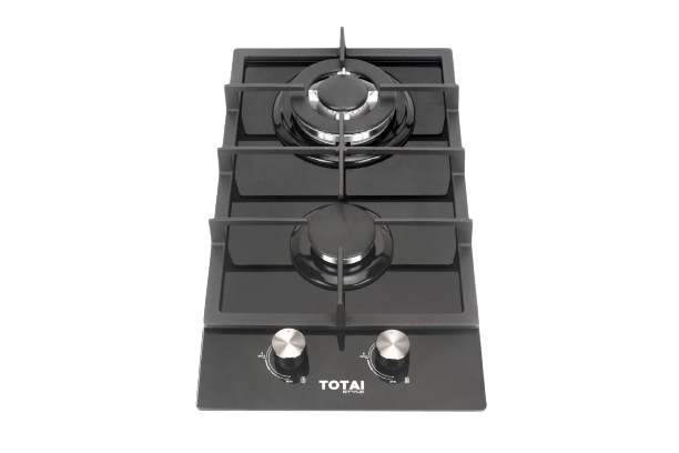 TOTAI 2 BURNER GAS HOB GAS ON GLASS - Totai