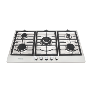 TOTAI 5 BURNER GAS HOB STAINLESS STEEL - Totai
